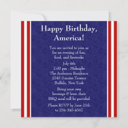 Patriotic Political Campaign Party Invitation | Zazzle