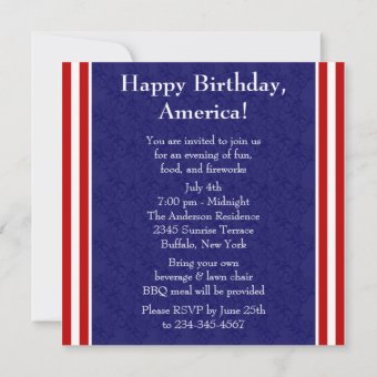 Patriotic Political Campaign Party Invitation | Zazzle