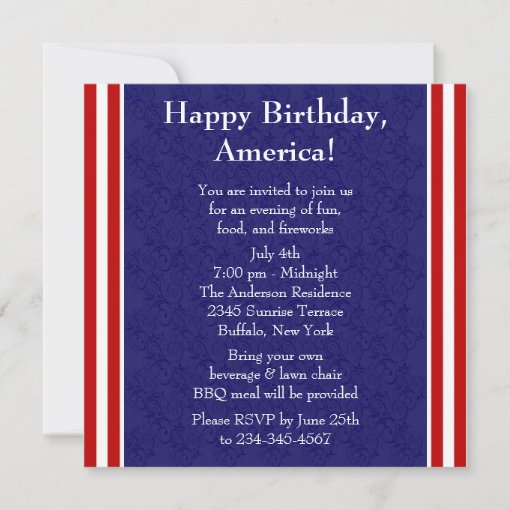 Patriotic Political Campaign Party Invitation | Zazzle