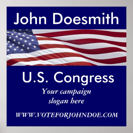 Patriotic Political Campaign Poster | Zazzle.com