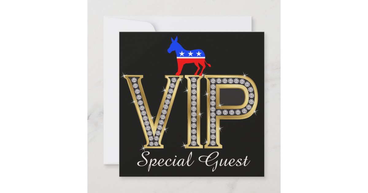 Patriotic Political Democrat Invitation - SRF | Zazzle