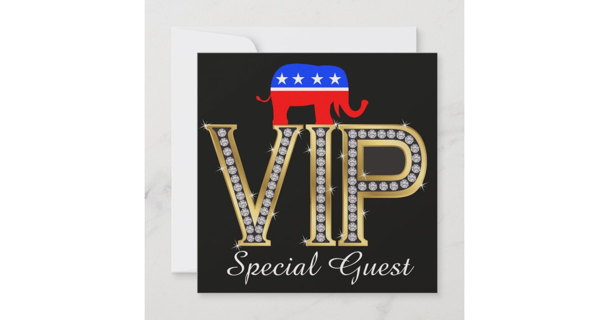 Patriotic Political Republican Invitation - SRF | Zazzle