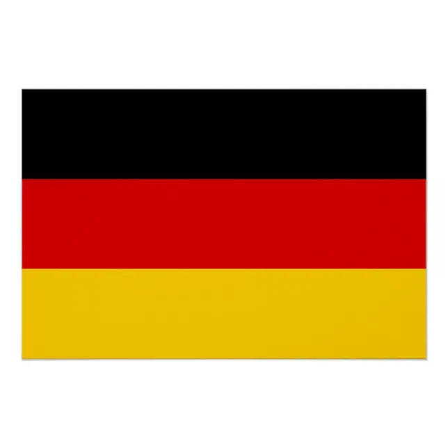 Patriotic poster with Flag of Germany | Zazzle