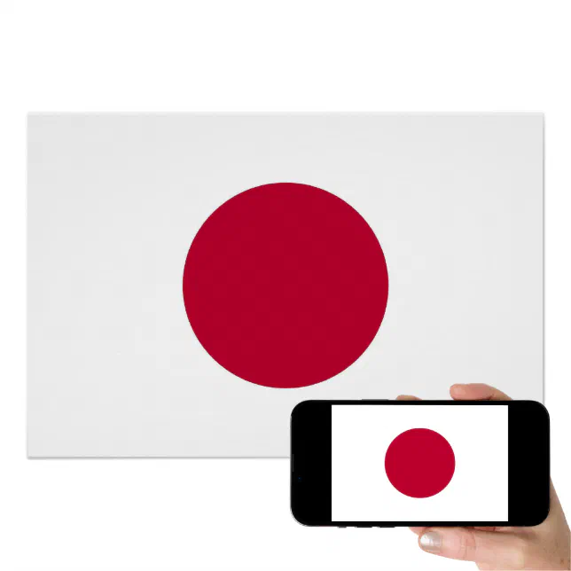 Patriotic poster with Flag of Japan | Zazzle