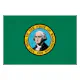 Patriotic poster with Flag of Washington State | Zazzle