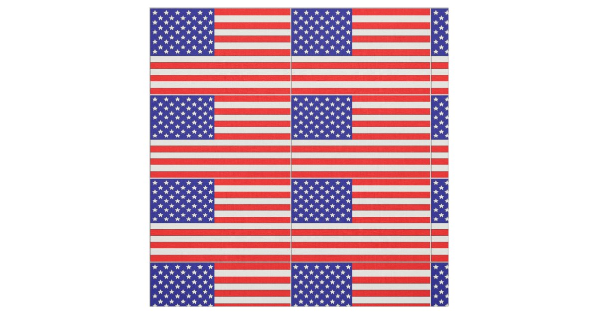 Patriotic Print Fabric | Zazzle