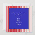 Patriotic Red White Blue All Occasion Party Invitation | Zazzle