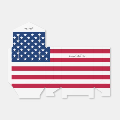 Patriotic Red White & Blue Old Glory Favor Boxes | Zazzle