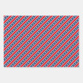 Patriotic Red, White & Blue USA Flag Patterns Wrapping Paper Sheets ...