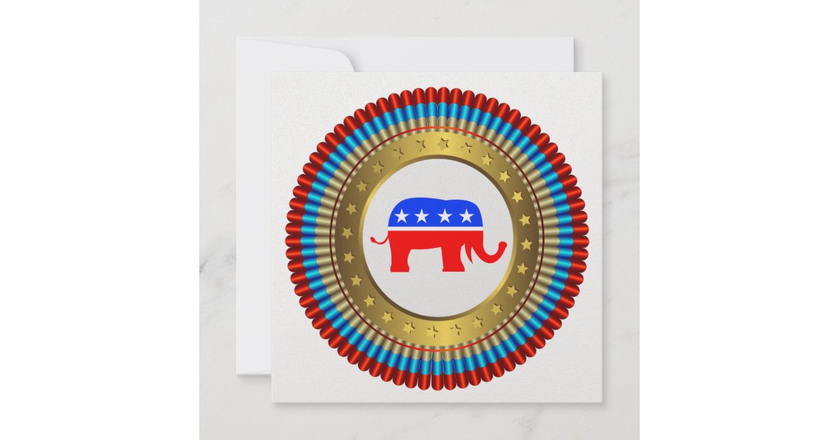 Patriotic Republican Invitation - SRF | Zazzle