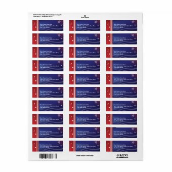 Patriotic Return Address Label | Zazzle