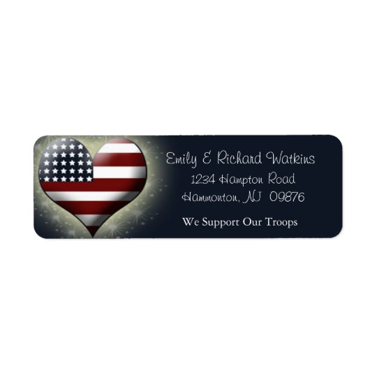 Patriotic Return Labels | Zazzle.com