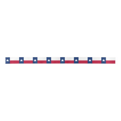 Patriotic Ribbon with Flag of Texas | Zazzle
