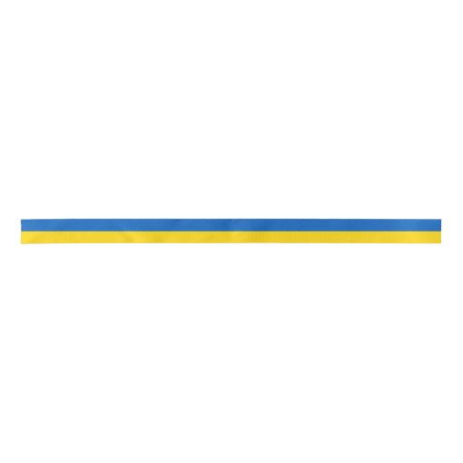 Patriotic Ribbon with Flag of Ukraine | Zazzle