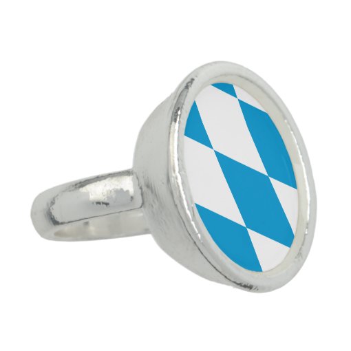 Patriotic ring with Flag of Bavaria, Germany | Zazzle