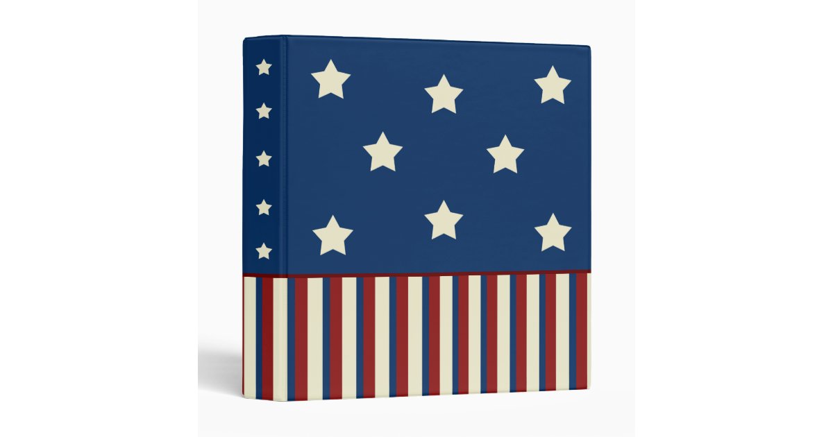 Patriotic Scrapbook Album Binder Gift | Zazzle