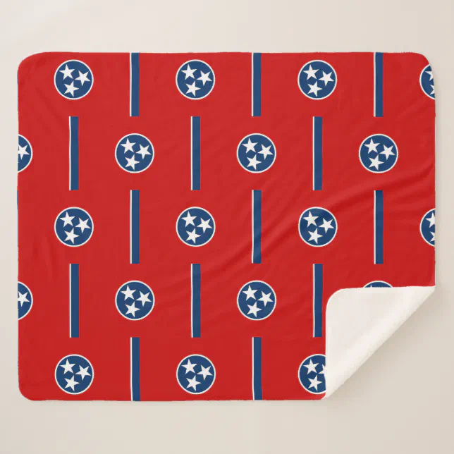 Patriotic Sherpa Blanket with Tennessee flag | Zazzle