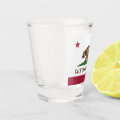Patriotic shot glass with flag of California, USA | Zazzle