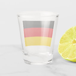 Patriotic shot glass with flag of Germany | Zazzle