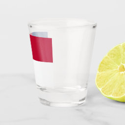 Patriotic shot glass with flag of North Carolina | Zazzle