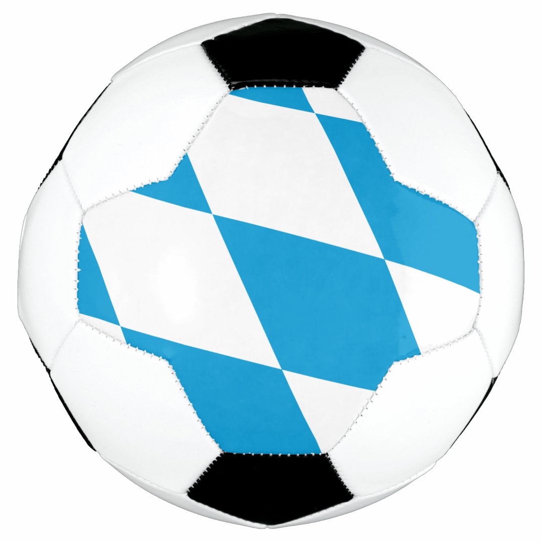 Patriotic Soccer Ball with Flag of Bavaria | Zazzle