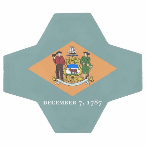 Patriotic Soccer Ball with Flag of Delaware USA | Zazzle