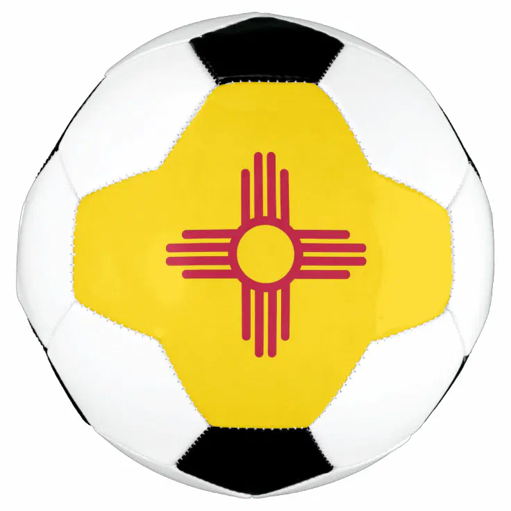 Patriotic Soccer Ball with Flag of New Mexico | Zazzle