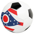 Patriotic Soccer Ball with Flag of Ohio, USA | Zazzle