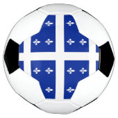 Patriotic Soccer Ball with Flag of Quebec, Canada | Zazzle