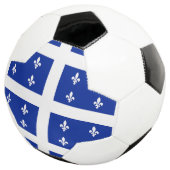 Patriotic Soccer Ball with Flag of Quebec, Canada | Zazzle