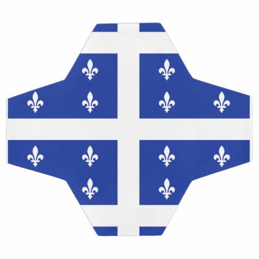 Patriotic Soccer Ball with Flag of Quebec, Canada | Zazzle