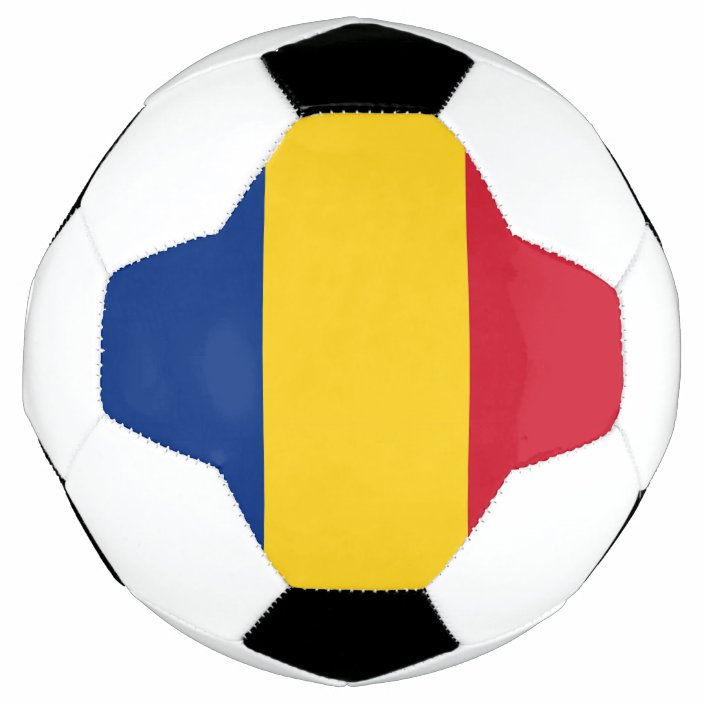 Patriotic Soccer Ball with Romania Flag | Zazzle