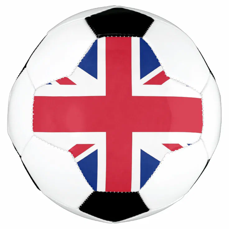 Patriotic Soccer Ball with United Kingdom Flag | Zazzle
