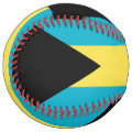 Patriotic Softball with flag of Bahamas | Zazzle