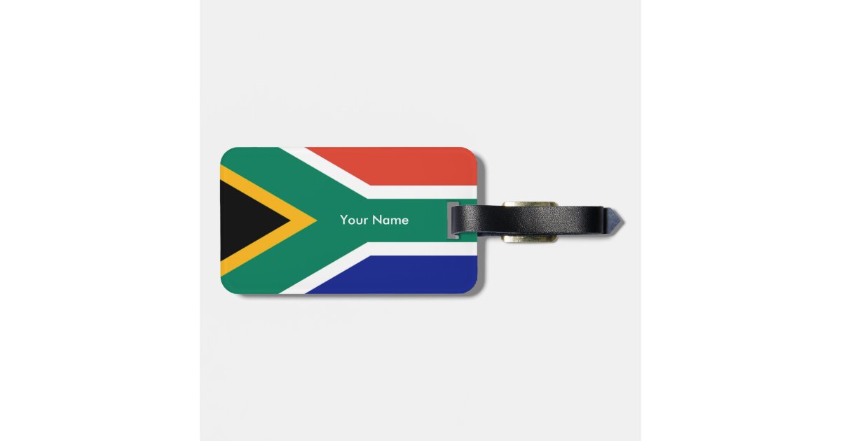 Patriotic South Africa flag Bokke Luggage Tag | Zazzle
