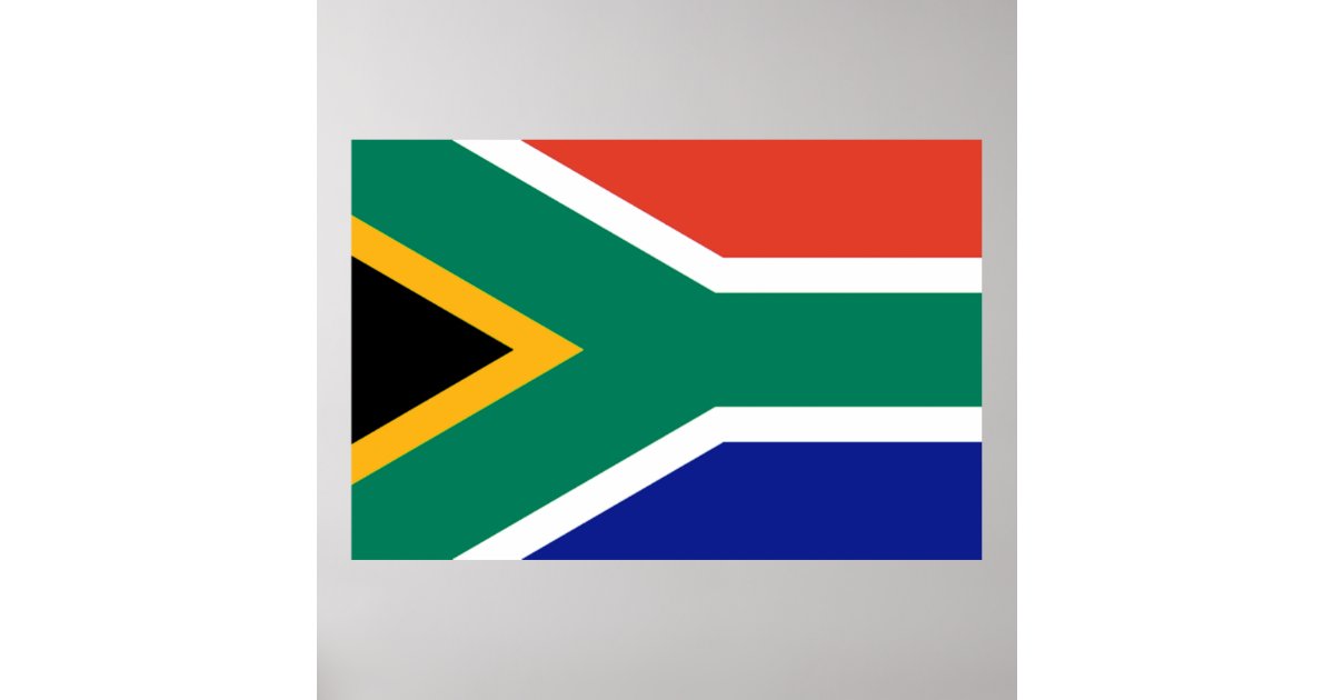Patriotic South Africa flag Bokke Poster | Zazzle