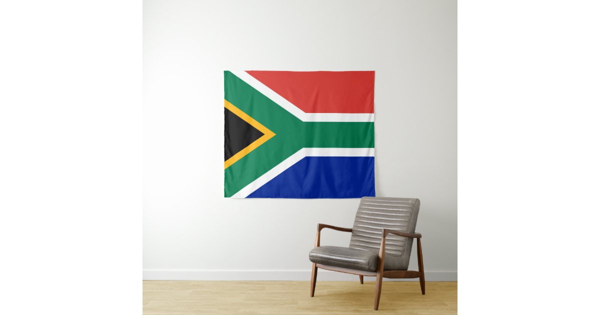 Patriotic South Africa flag Bokke Tapestry | Zazzle