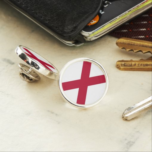 Patriotic, special lapel pin with Flag of Alabama | Zazzle