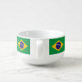 Patriotic, special soup mug - Brazil Flag | Zazzle