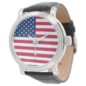 Patriotic, special watch with Flag of USA | Zazzle