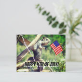 Patriotic Squirrel Postcard | Zazzle