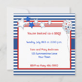 Patriotic Stars and Stripes Party Invitation | Zazzle