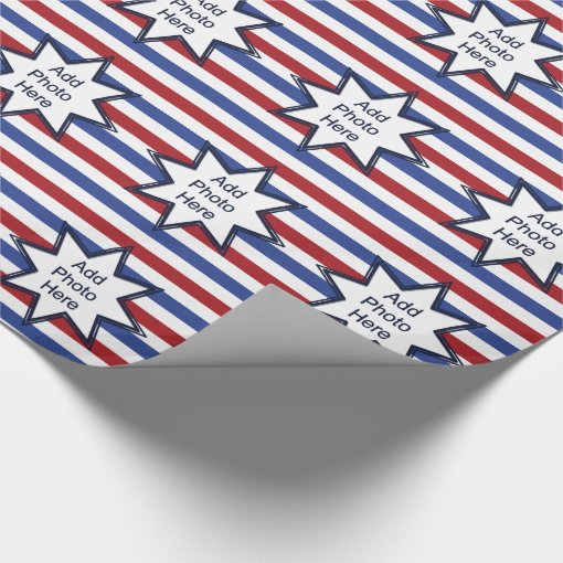 Patriotic Stars and Stripes Wrapping Paper | Zazzle
