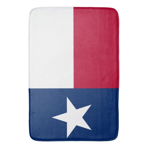 Patriotic State Flag of Texas Bath Mat | Zazzle