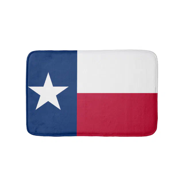 Patriotic State Flag of Texas Bathroom Mat | Zazzle
