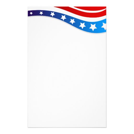 Patriotic Stationery Paper | Zazzle