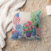 Patriotic Still Life Throw Pillow | Zazzle