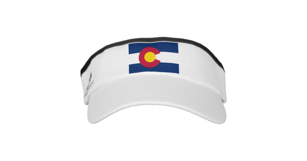 Patriotic Sun Visor with flag of Colorado, USA | Zazzle