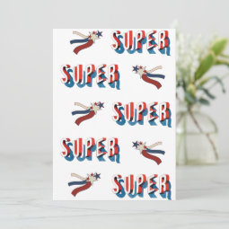 Patriotic Super Star Awards Ceremony Invitation | Zazzle