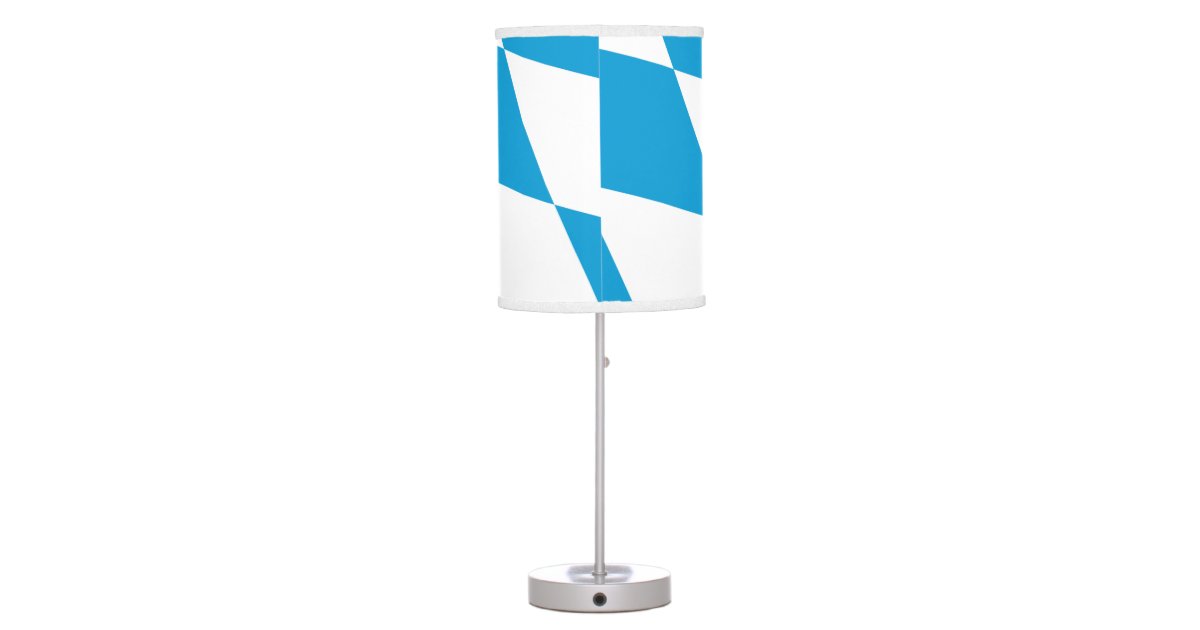 Patriotic table lamp with Flag of Bavaria | Zazzle
